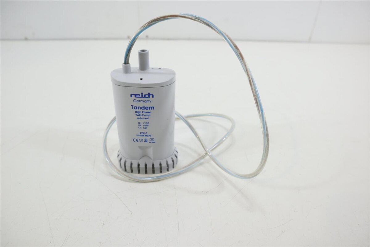 RK Reich Tandem Twin Power-Tauchpumpe 12V 19l/min 1,4 bar Wohnwagen W ...